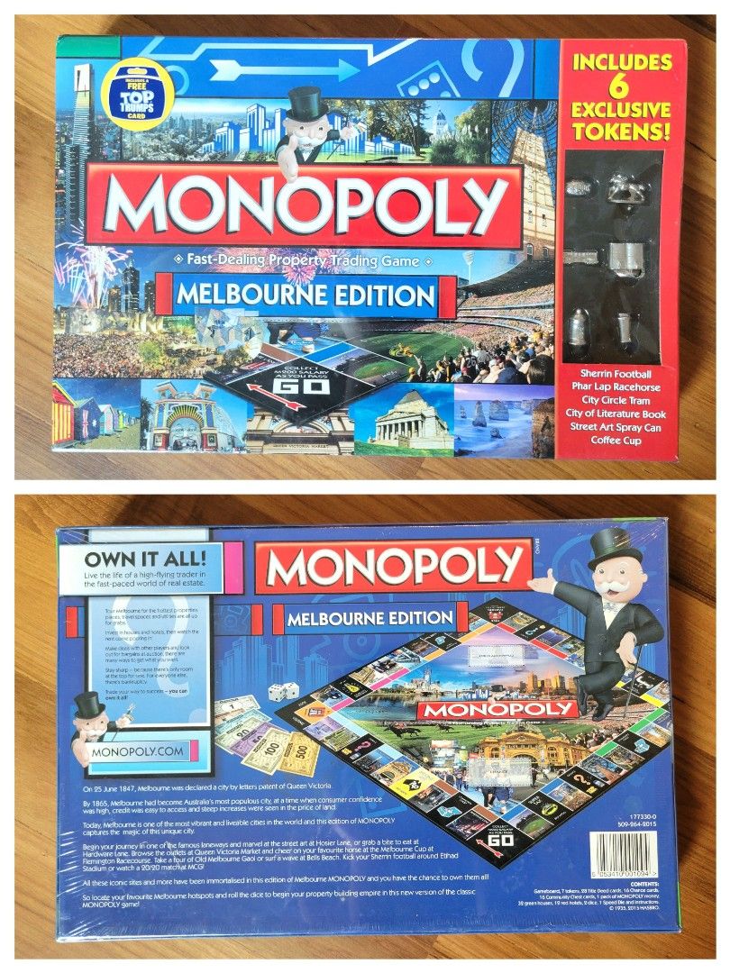 NEW Monopoly Australia Melbourne Edition, Hobbies & Toys, Toys & Games on Carousell
