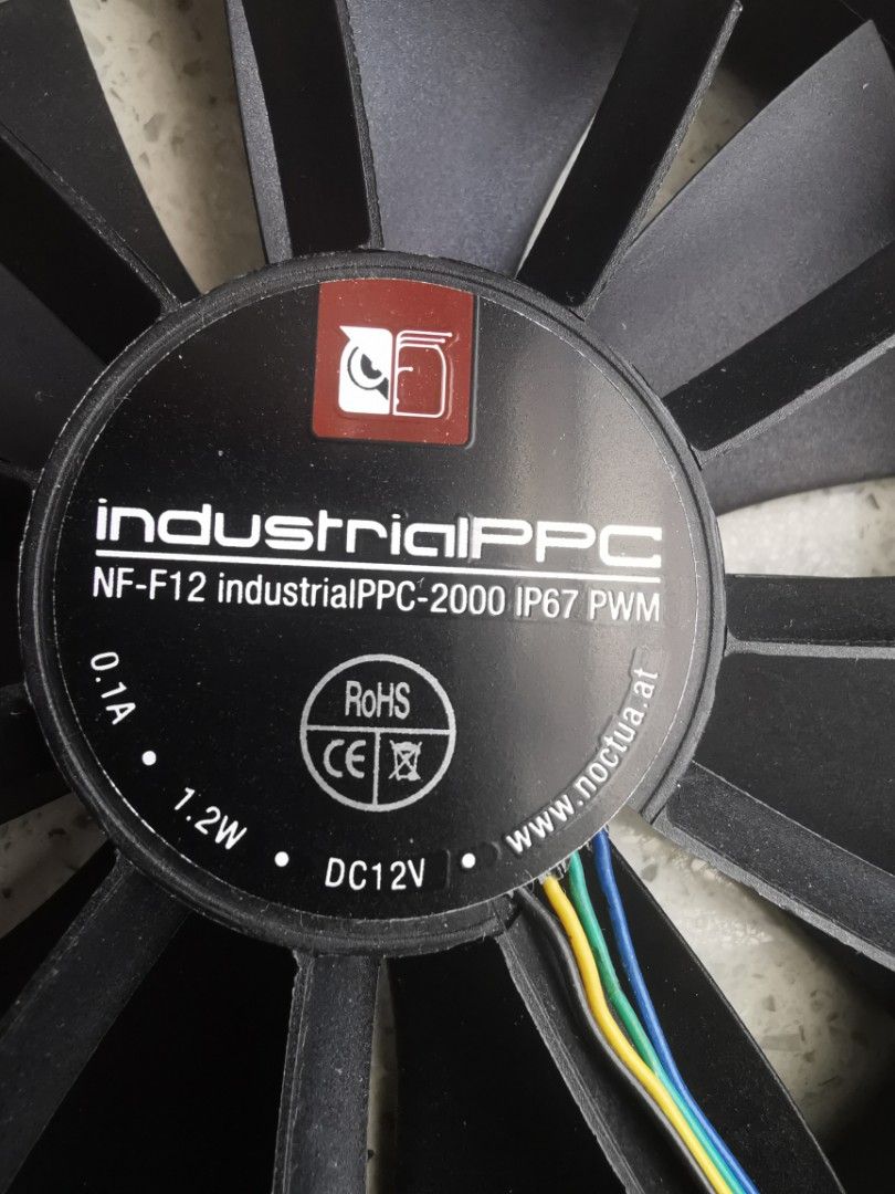 Noctua NF-F12 industrialPPC-2000 IP67 PWM 120mm / Noctua NF-F12 PWM ...