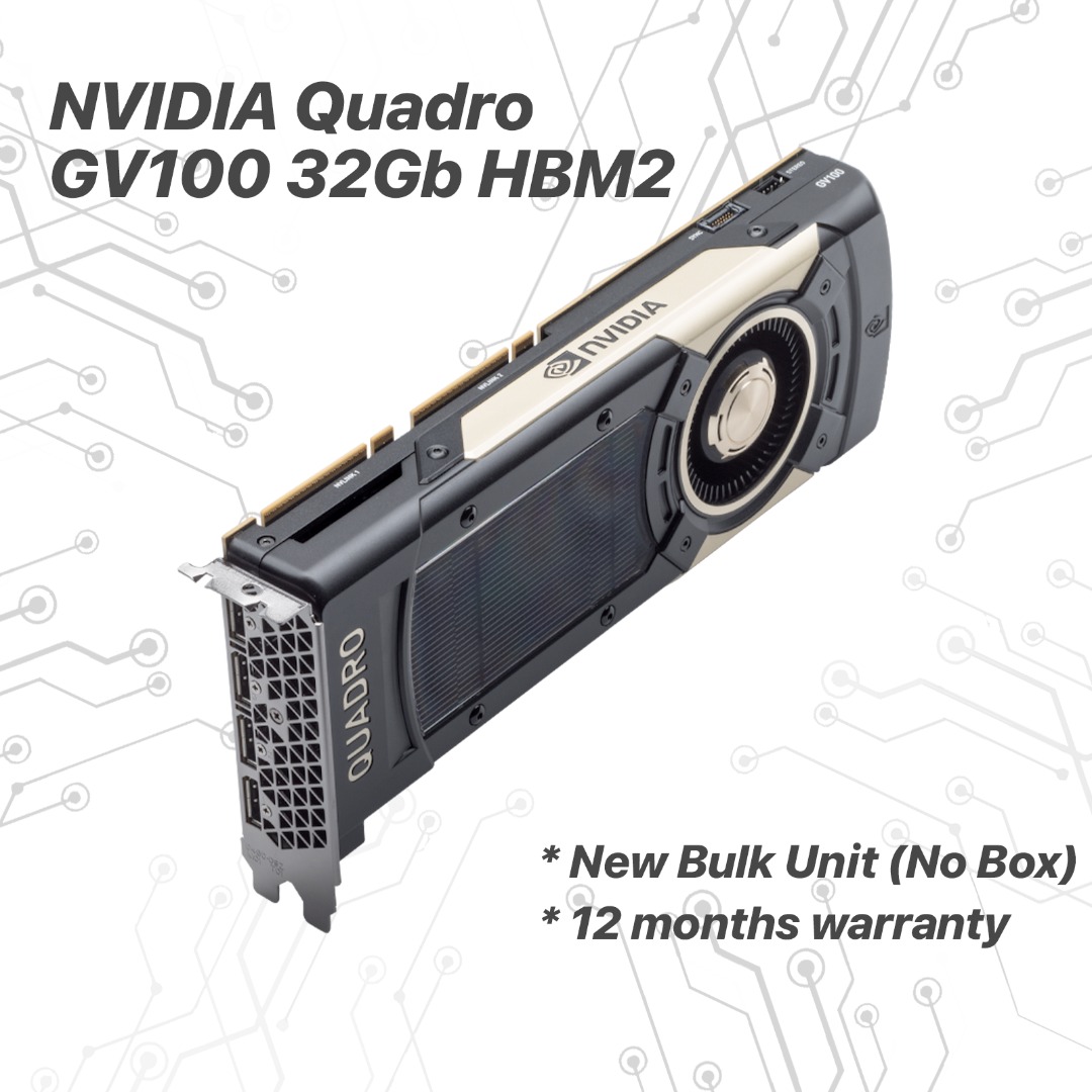 nVidia Quadro GV100 32Gb HMB2 Professional Graphics Card on Carousell