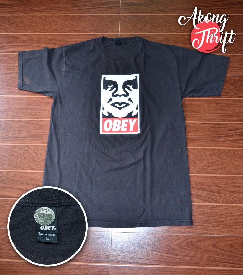 Obey Face Shirt For Sale, Men's Fashion, Tops & Sets, Tshirts & Polo ...