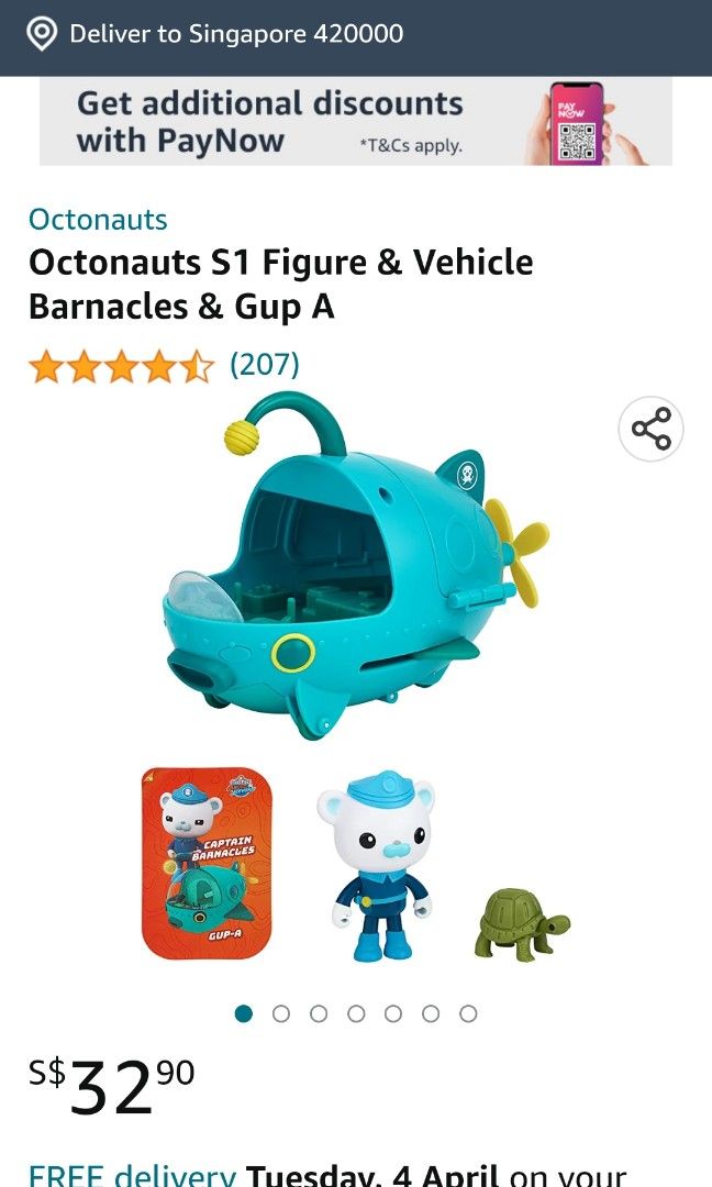 Octonauts toy, Babies & Kids, Infant Playtime on Carousell