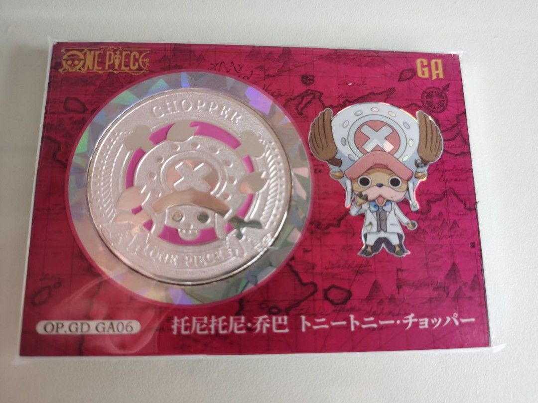 One Piece CCG Gold Edition Chopper Coin, Hobbies & Toys, Toys & Games on Carousell