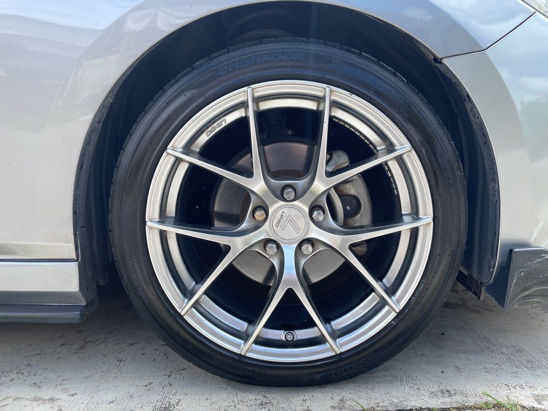 Original Lenso Jager Dyna 18, Car Accessories, Tyres & Rims on Carousell