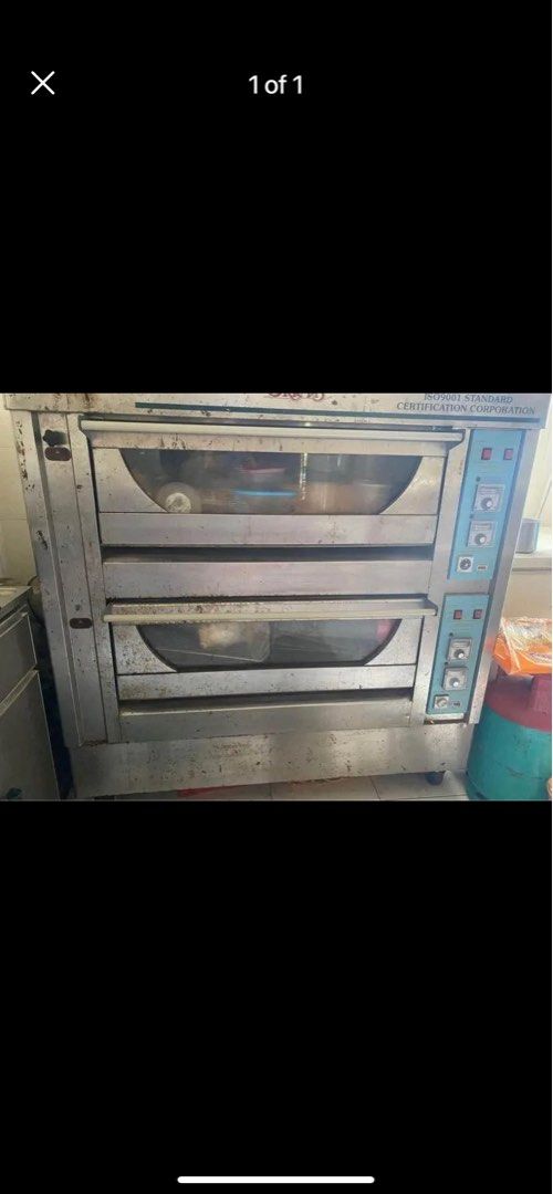Oven Orimas Double Decker menggunakan elektrik dan gas, TV & Home ...