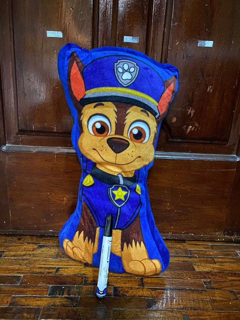 Paw Patrol Chase Pillow, Furniture & Home Living, Home Decor, Cushions ...