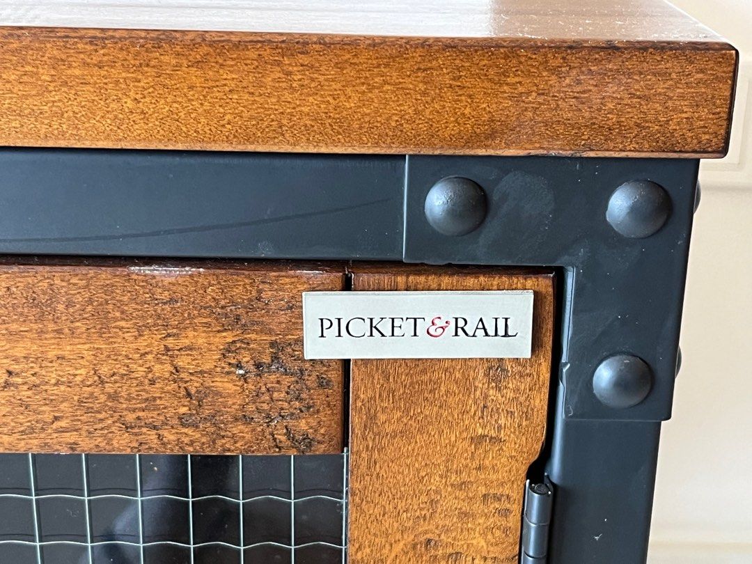 Picket and rails TV console. Price negotiable offer to discuss ...