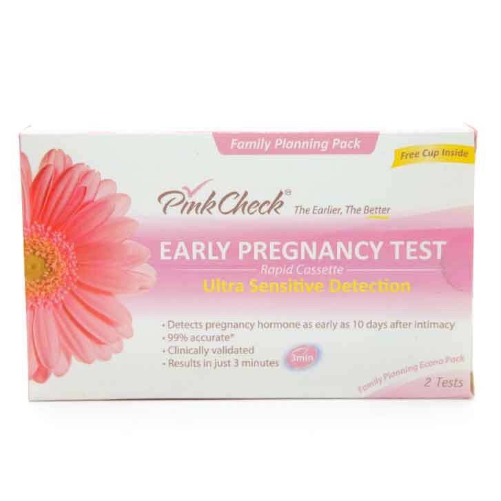 PINKCHECK: Early pregnancy test, Health & Nutrition, Medical Supplies ...