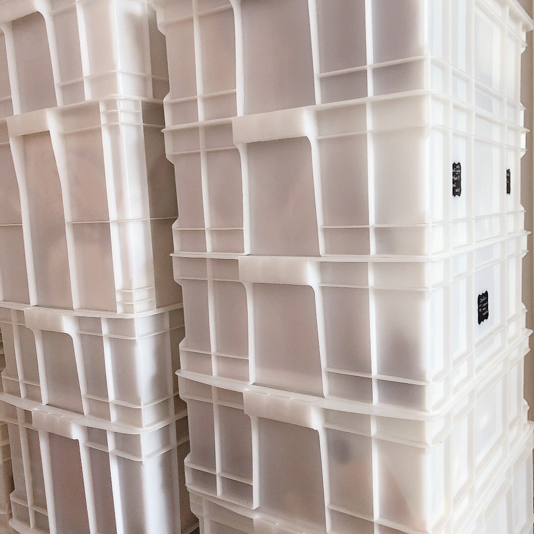 Plastic stackable box heavy duty, Furniture & Home Living, Home ...