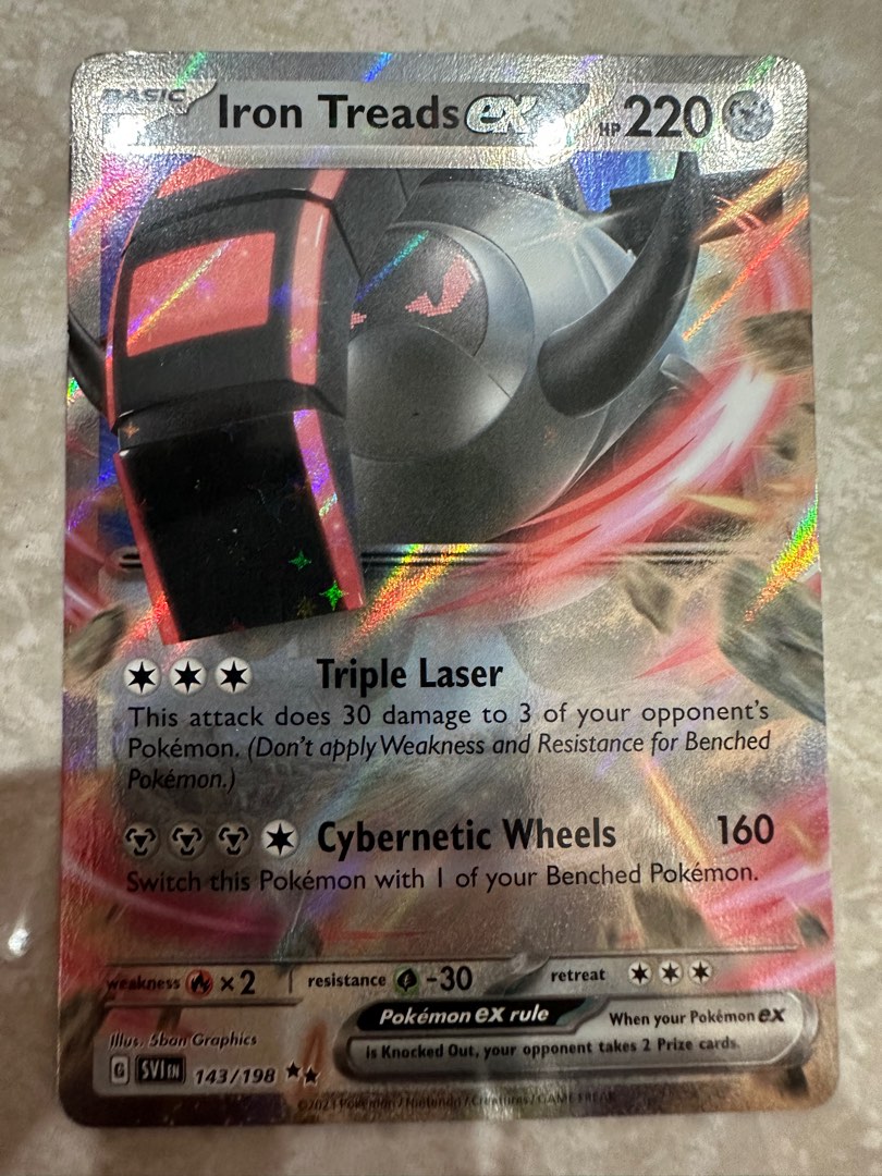 Pokemon cards Iron threads ex, Hobbies & Toys, Toys & Games on Carousell