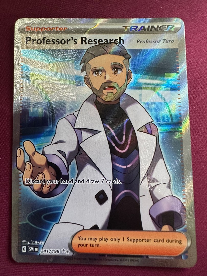 Pokemon cards Professor Research, Hobbies & Toys, Toys & Games on Carousell