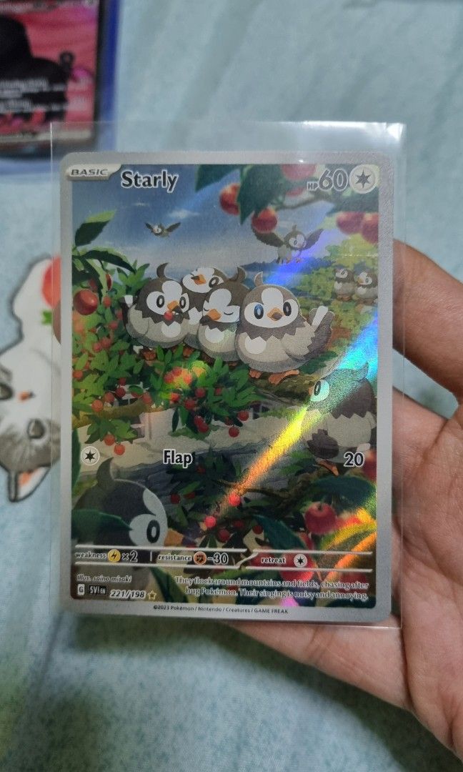 Pokemon TCG Scarlet Violet Starly, Hobbies & Toys, Toys & Games on Carousell