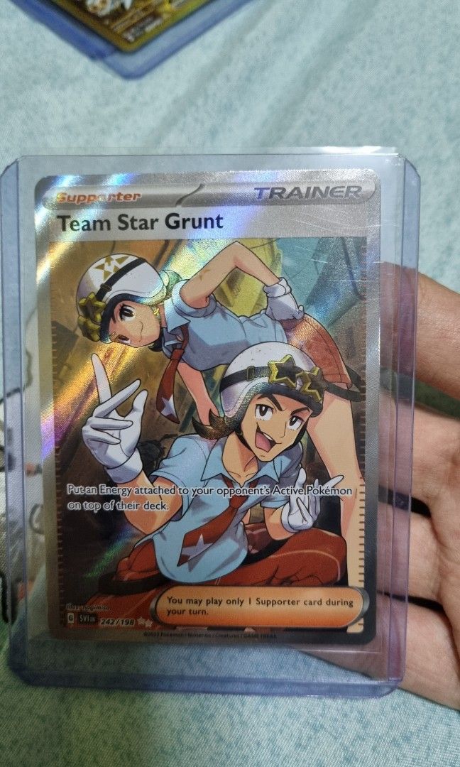 Pokemon TCG Scarlet Violet Team Star Grunt Full Art Trainer, Hobbies ...