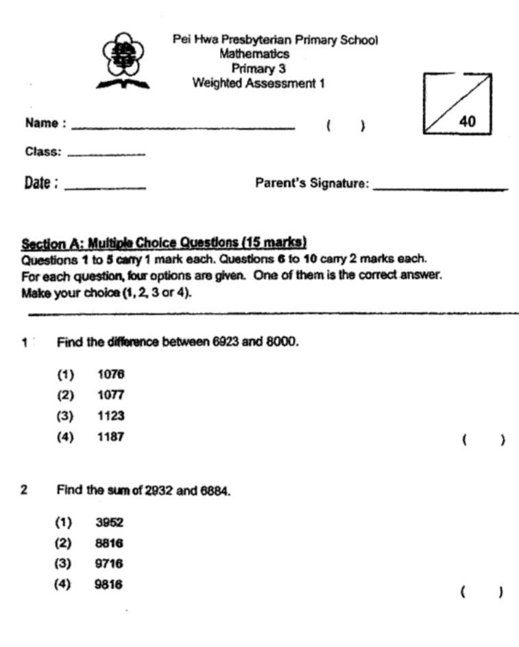 Primary school exam papers- 2022, Hobbies & Toys, Books & Magazines ...
