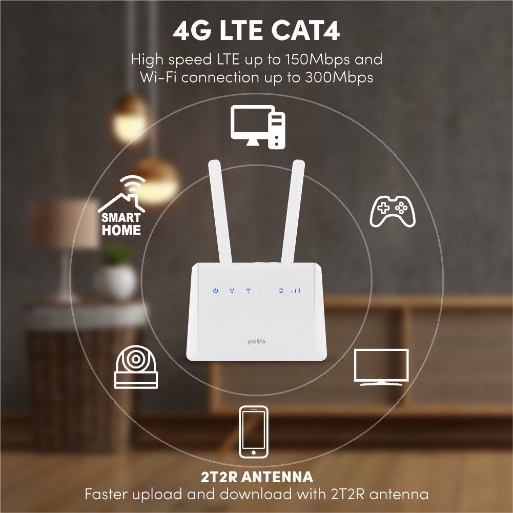 Prolink Dl 7302 Lte Cat4 Wifi Home 4g Router With Sim Slot Computers And Tech Parts