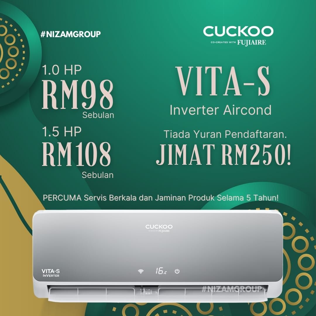 PROMOSI AIRCOND INVERTER MURAH FREE PEMASANGAN SEMPENA RAYA, TV & Home ...