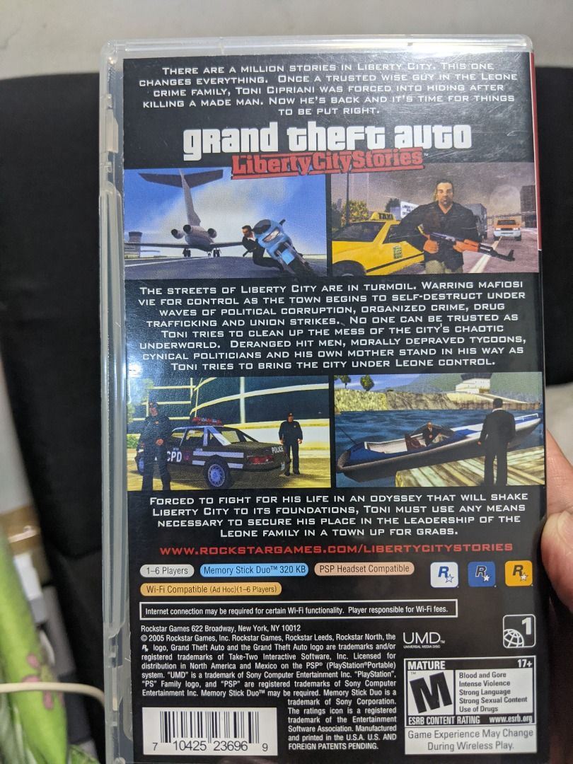 PSP UMD Game-Grand Theft Auto, Video Gaming, Video Games, PlayStation ...