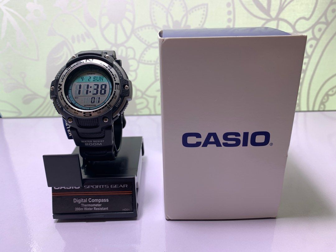 Rare twin sensors Casio SGW-100-1VCF, Men's Fashion, Watches ...