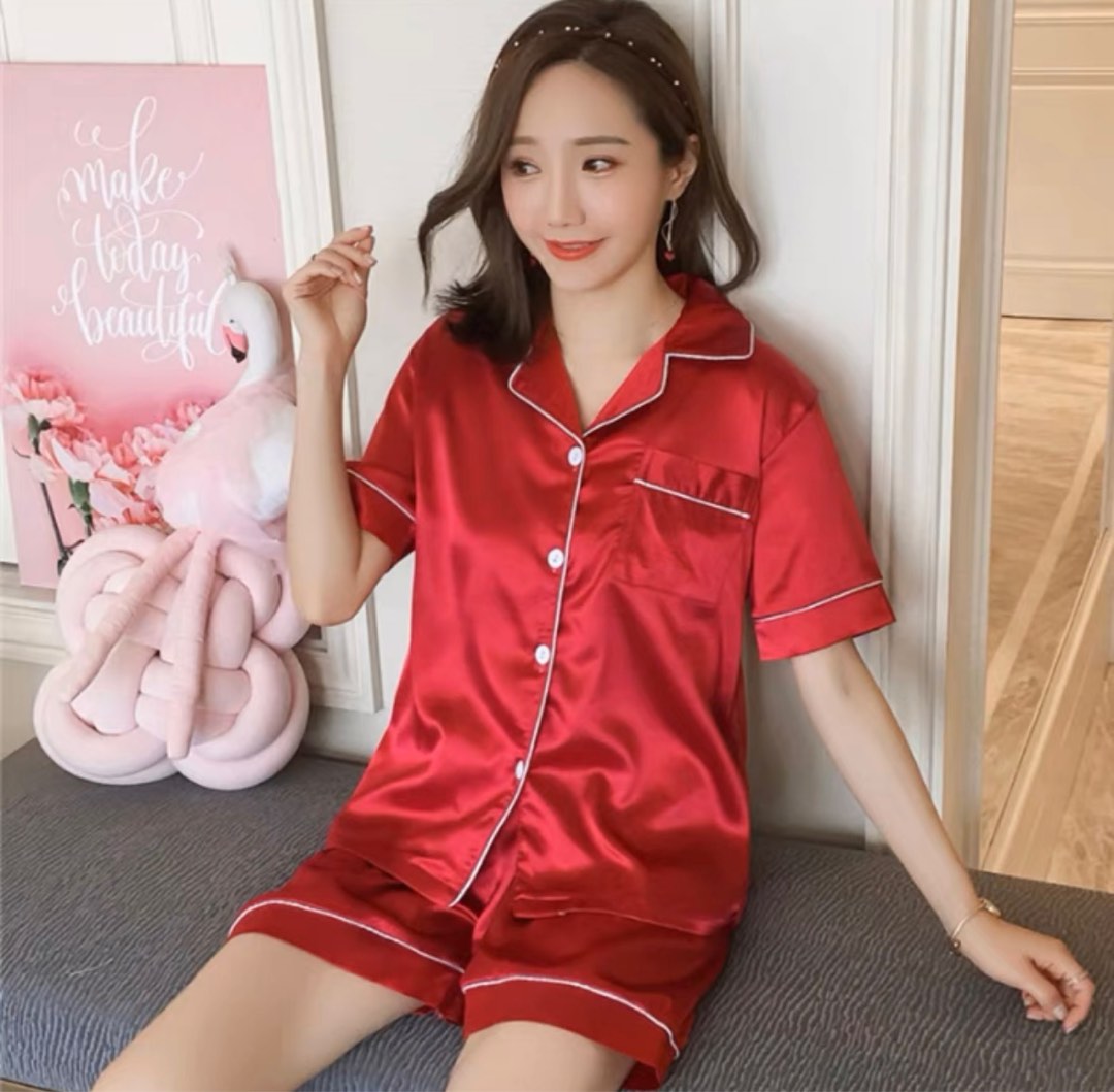 Red pyjamas, Women's Fashion, Dresses & Sets, Sets or Coordinates on ...