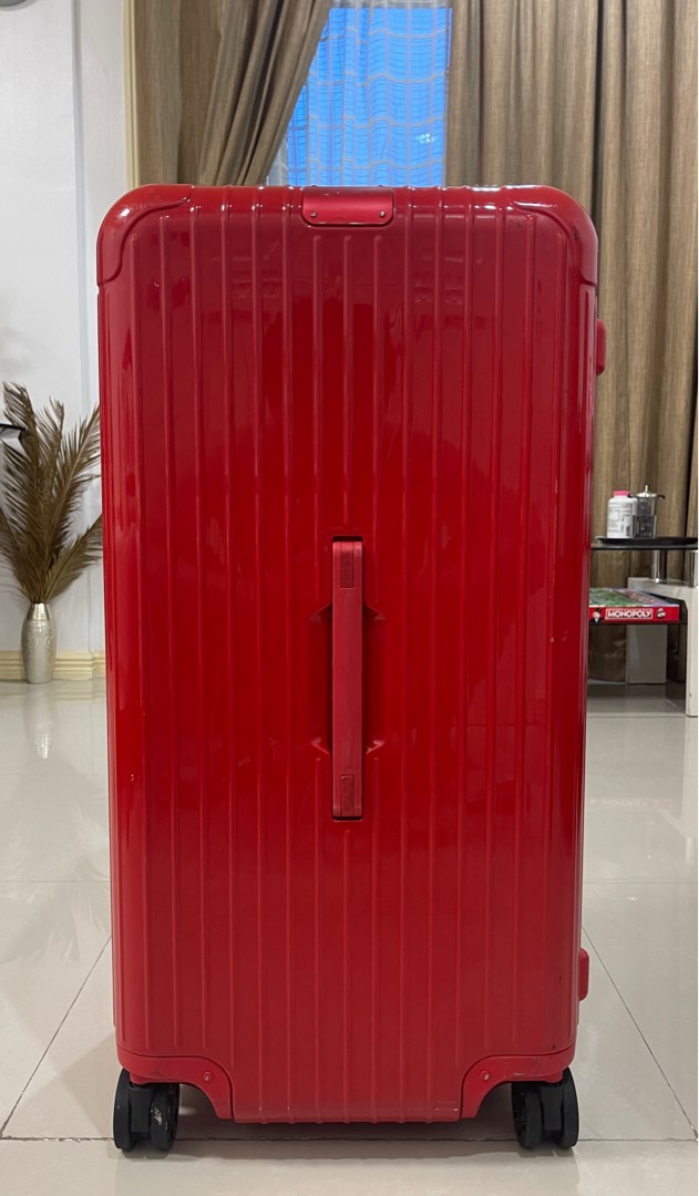 Rimowa Essential Trunk Plus Large Suitcase Red, Hobbies & Toys, Travel ...