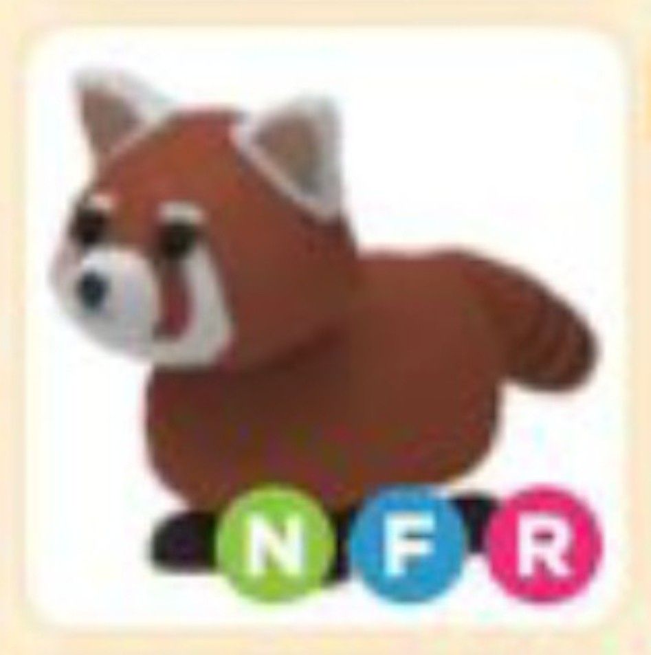 Roblox Adopt Me Neon Fly Ride Red Panda, Video Gaming, Gaming ...
