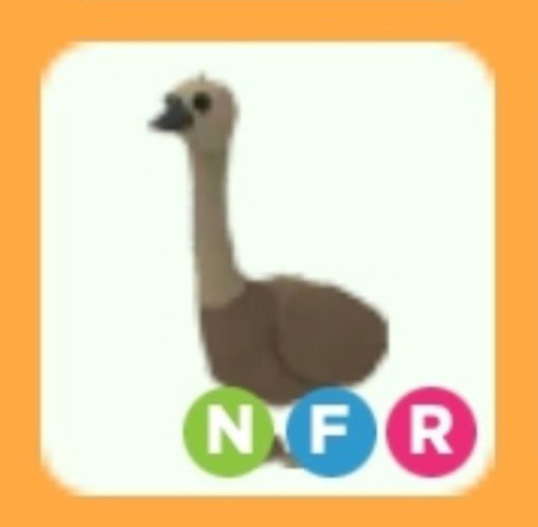 Roblox Adopt Me Neon Fly Ride Emu, Video Gaming, Gaming Accessories, In ...