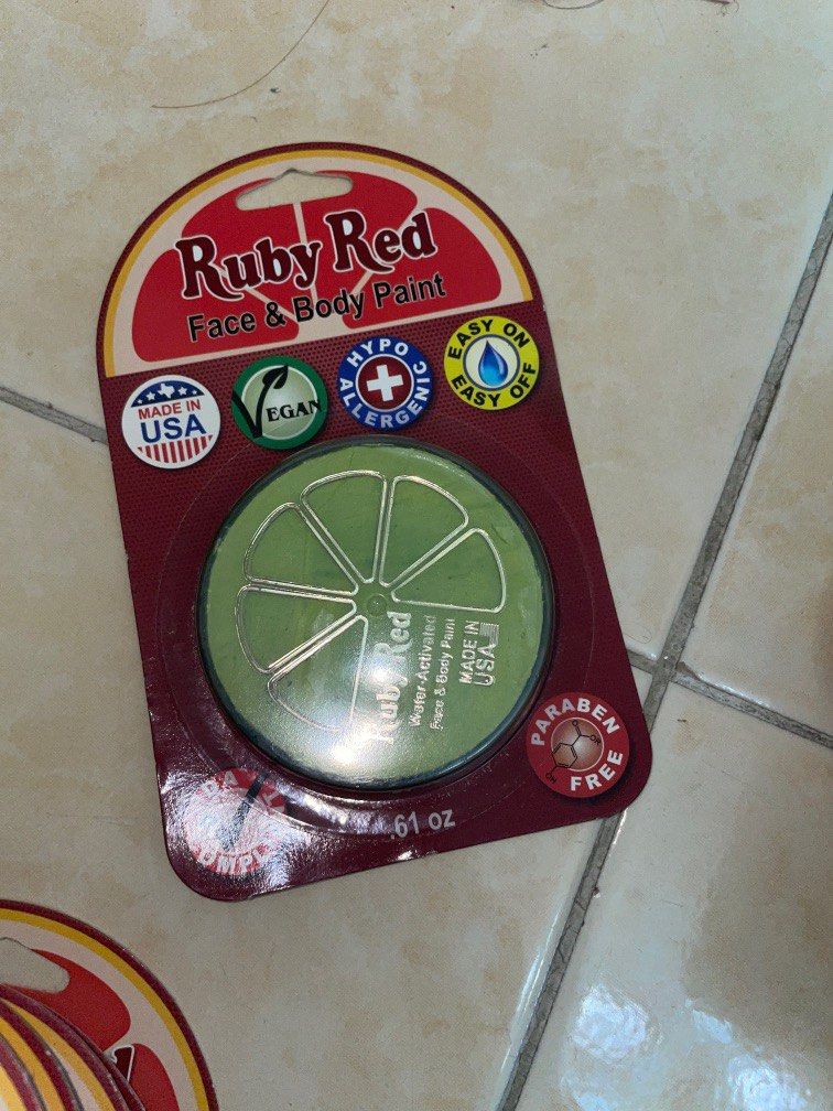 Ruby Red Face and Body Paint USA, Hobbies & Toys, Stationery & Craft ...