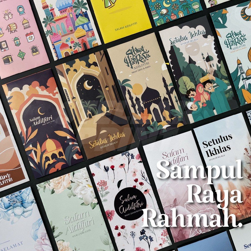 Sampul Raya RAHMAH 2023 - 10pcs 1 paket - Sampul Duit Raya Murah ...