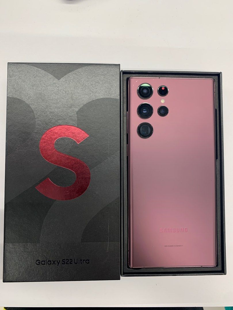 SAMSUNG S22 ULTRA 12GB RAM + 256GB ROM (FULL SET BOX), Mobile Phones ...