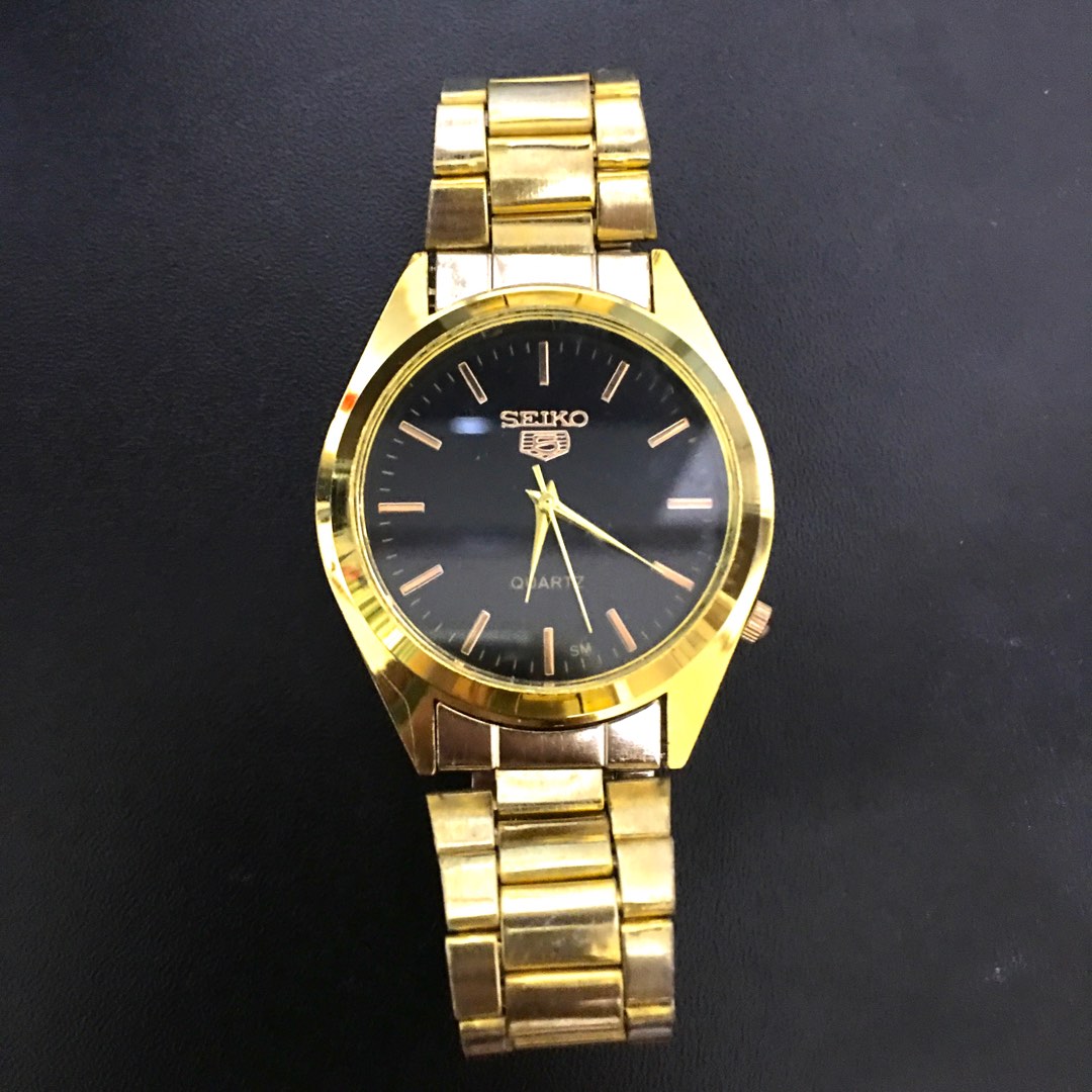 SEIKO 5: Gold watch, Men's Fashion, Watches & Accessories, Watches on ...