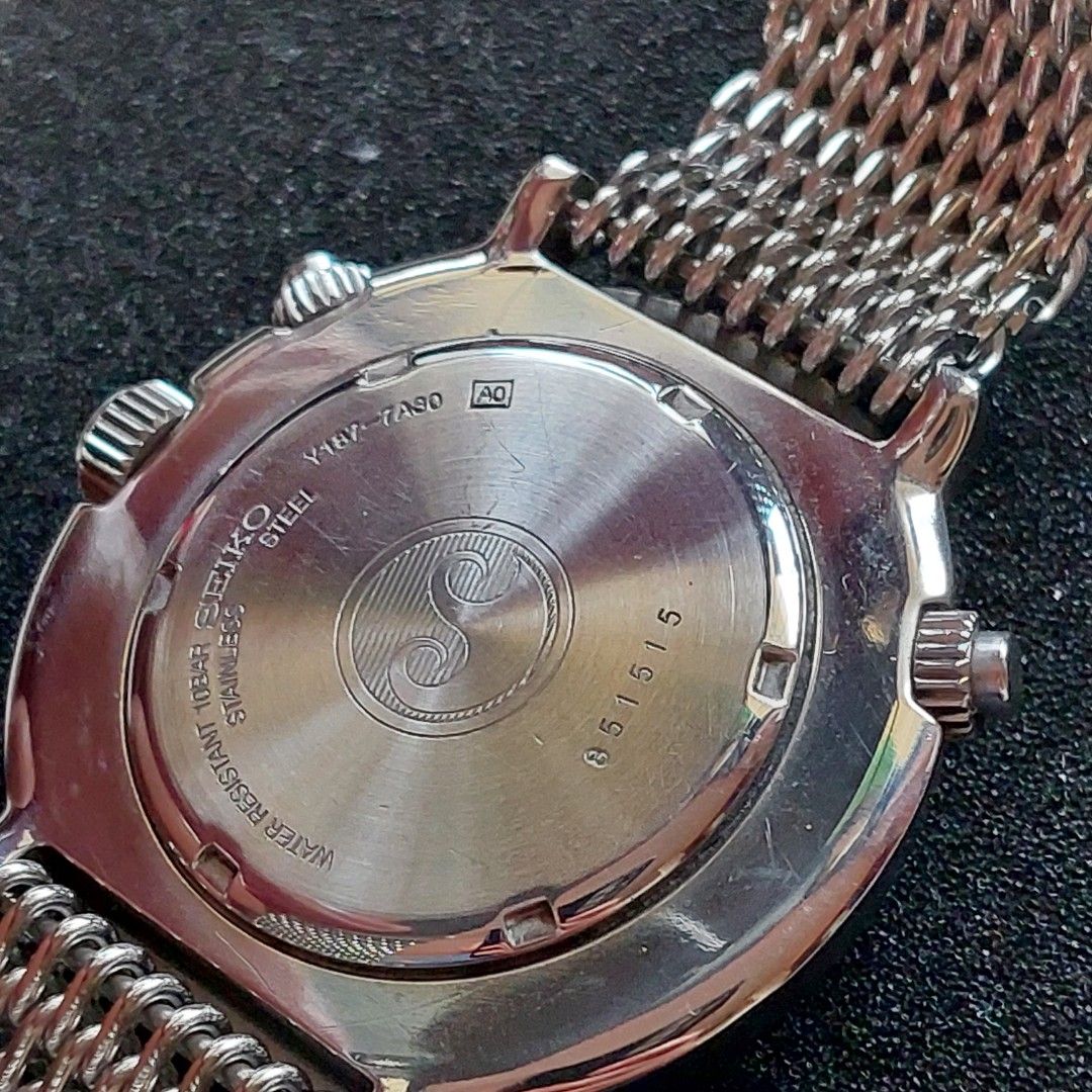 Seiko Italian Tuna Quartz Chronograph Reverse Panda, Men's Fashion ...