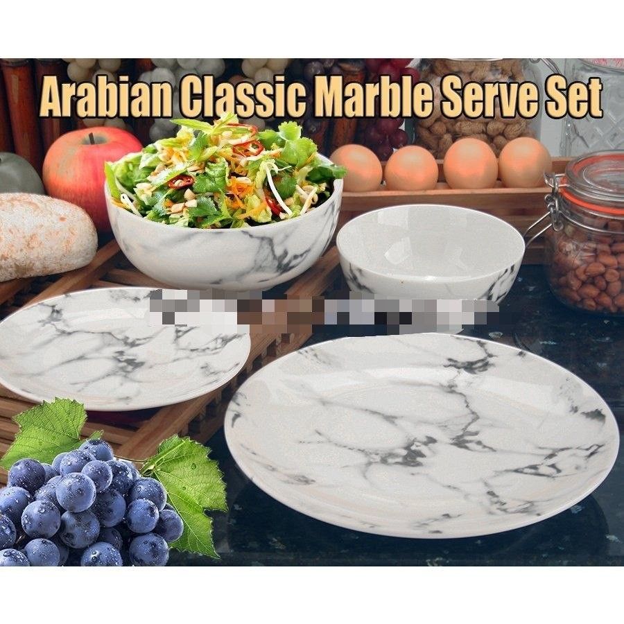 Set Pinggan Seramik 16pcs, Furniture & Home Living, Kitchenware ...