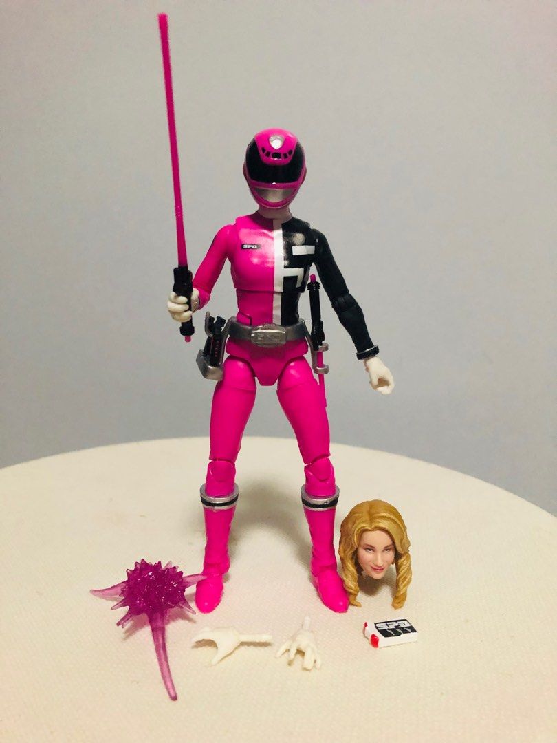 (SET) SPD Power Rangers Pink Blue Green Yellow Lightning Collection ...