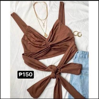 Sexy body wrap Top on Carousell