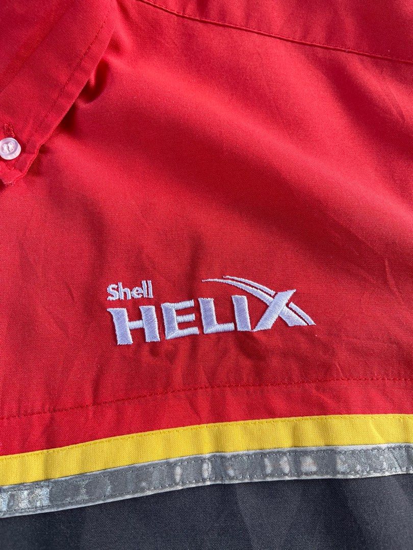 Shell Helix, Men's Fashion, Tops & Sets, Formal Shirts on Carousell