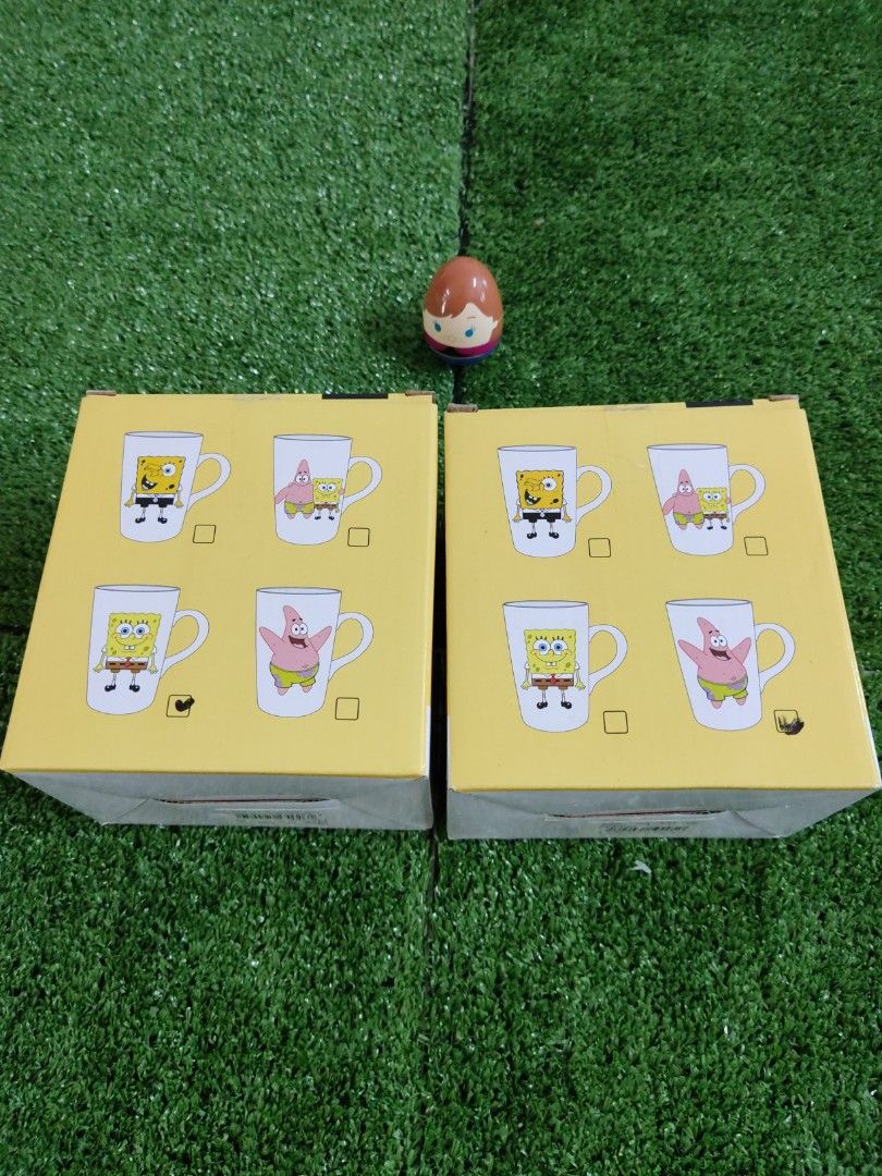 SpongeBob Ceramic cup nickelodeon 350ml mug, Furniture & Home Living ...