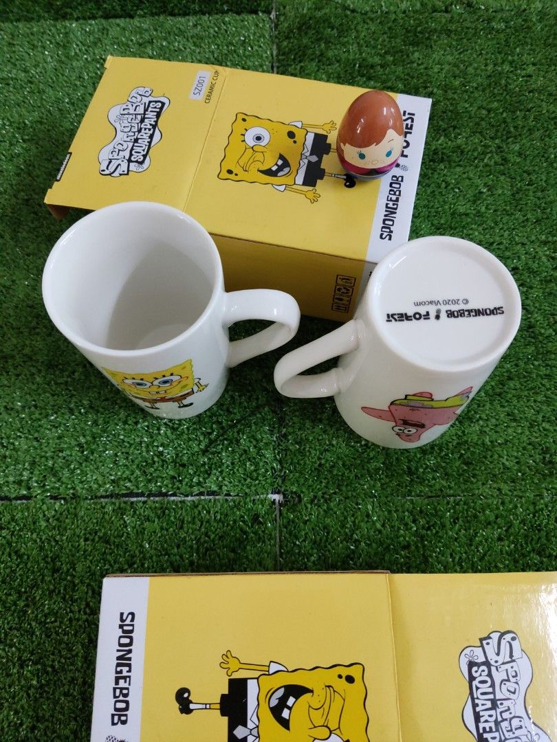SpongeBob Ceramic cup nickelodeon 350ml mug, Furniture & Home Living ...