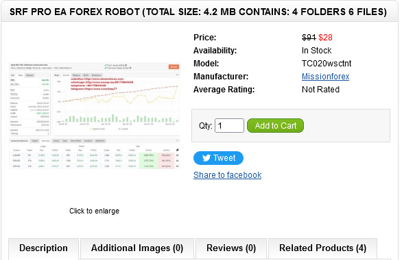 SRF Pro EA forex robot (Total size: 4.2 MB Contains: 4 folders 6 files ...