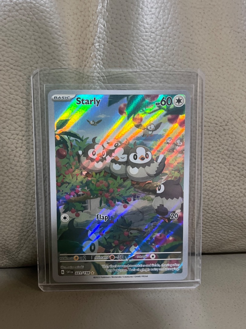 Starly Secret Rare Full Art 221/197 Pokemon Card, Hobbies & Toys, Toys ...