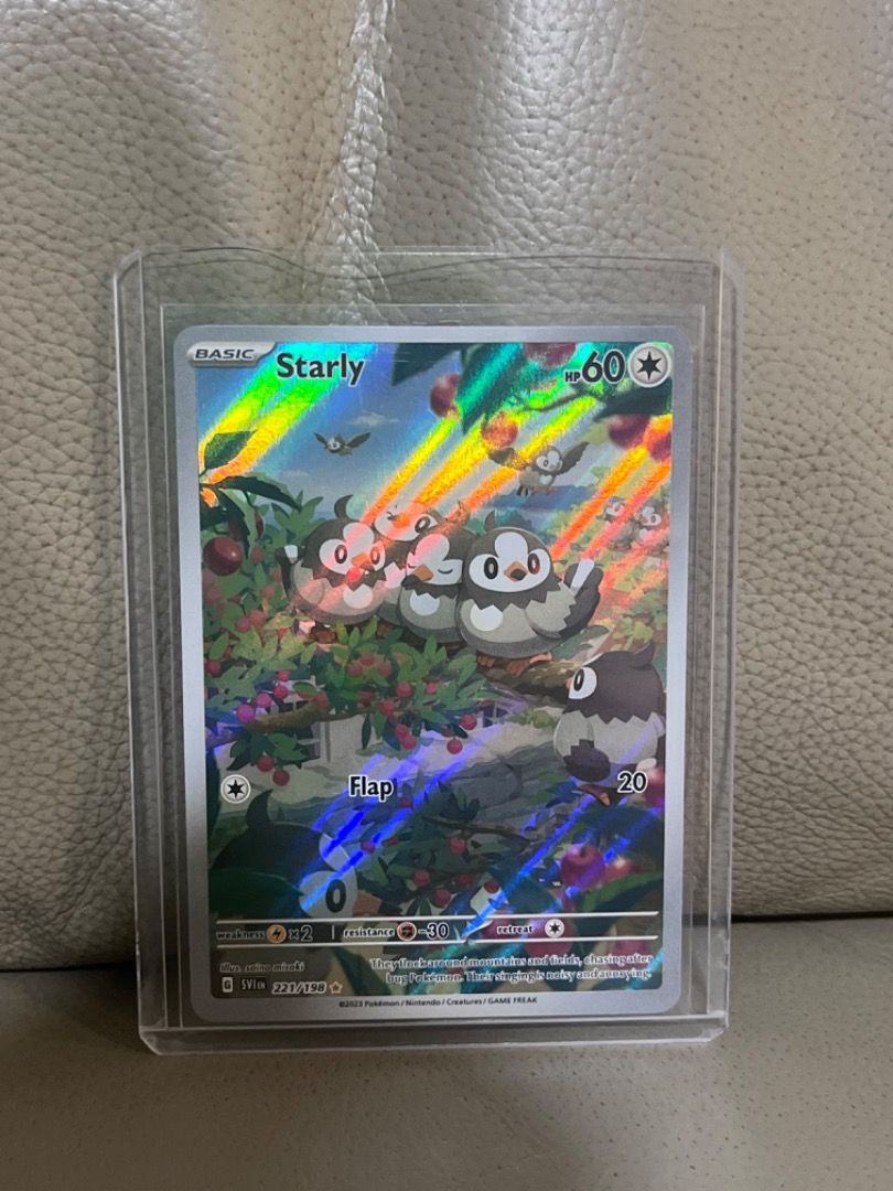 Starly Secret Rare Full Art 221/197 Pokemon Card, Hobbies & Toys, Toys ...