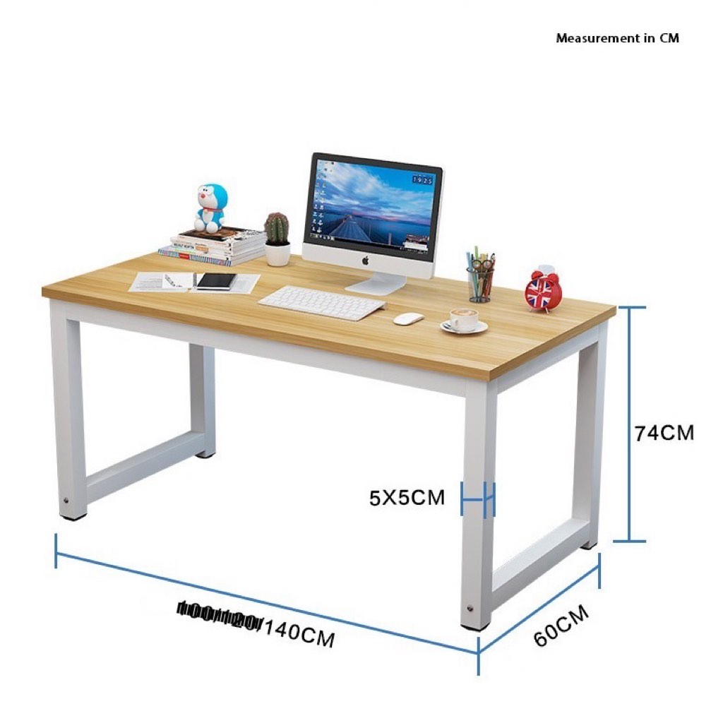 Study Table with Metal Leg, Furniture & Home Living, Furniture, Tables ...