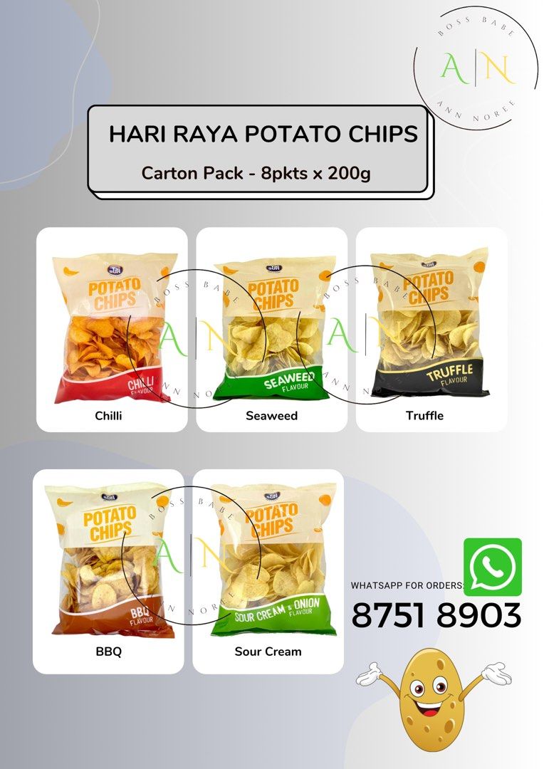 Tai Sun Hari Raya potato chips, Food & Drinks, Packaged & Instant Food ...