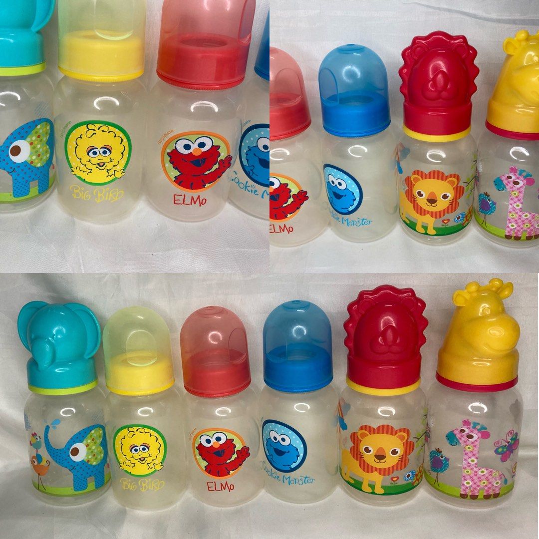 TAKE ALL! 12pcs Branded Baby milk bottle (Barney & Sesame Street ...