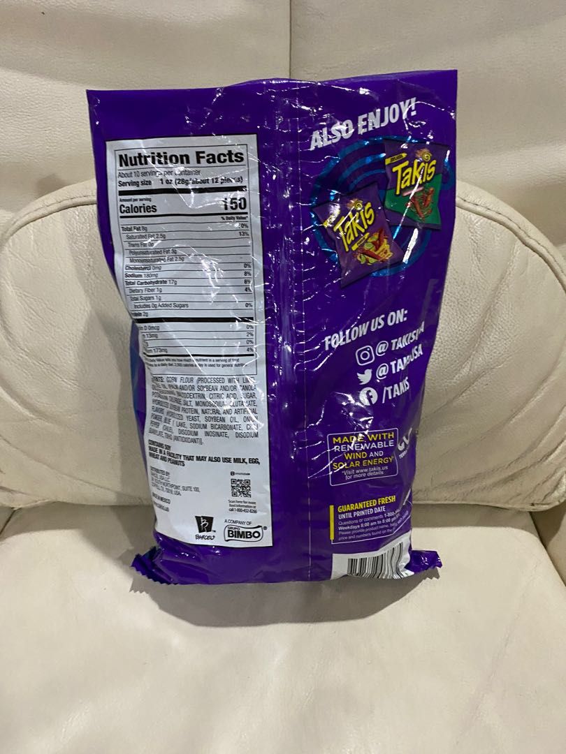 TAKIS Blue Heat, Food & Drinks, Packaged & Instant Food on Carousell