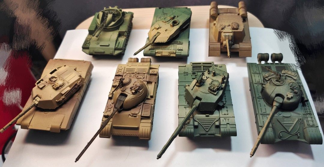 TANK MODELS:7 TYPE MODELS TANKS, Hobbies & Toys, Toys & Games on Carousell