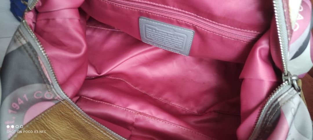 Tas Coach Ashley Hijau, Fesyen Wanita, Tas & Dompet di Carousell