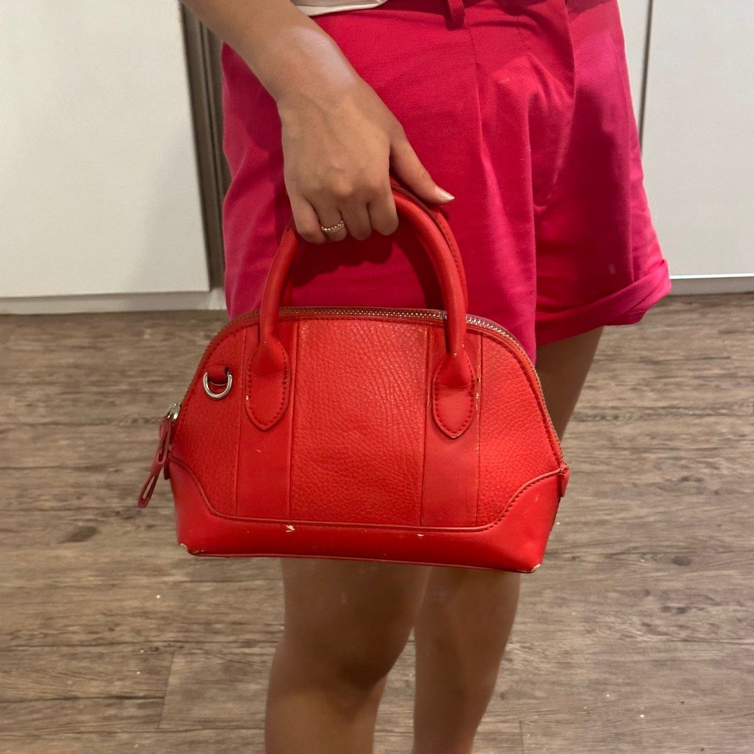 Tas Merah Tote Bag Jinjing Res Sling Mango, Fesyen Wanita, Tas & Dompet ...