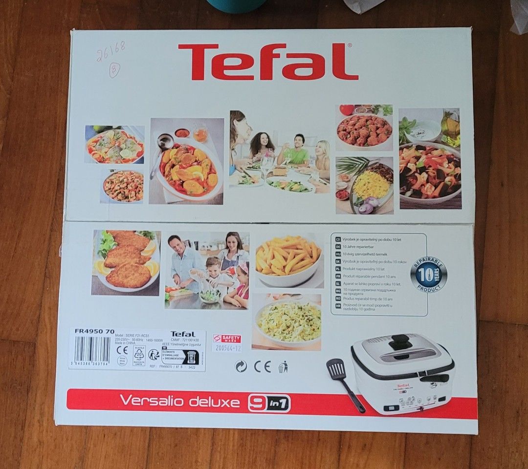 Tefal Versalio Deluxe 9-in-1 Multi-Cooker FR4950, TV & Home Appliances ...