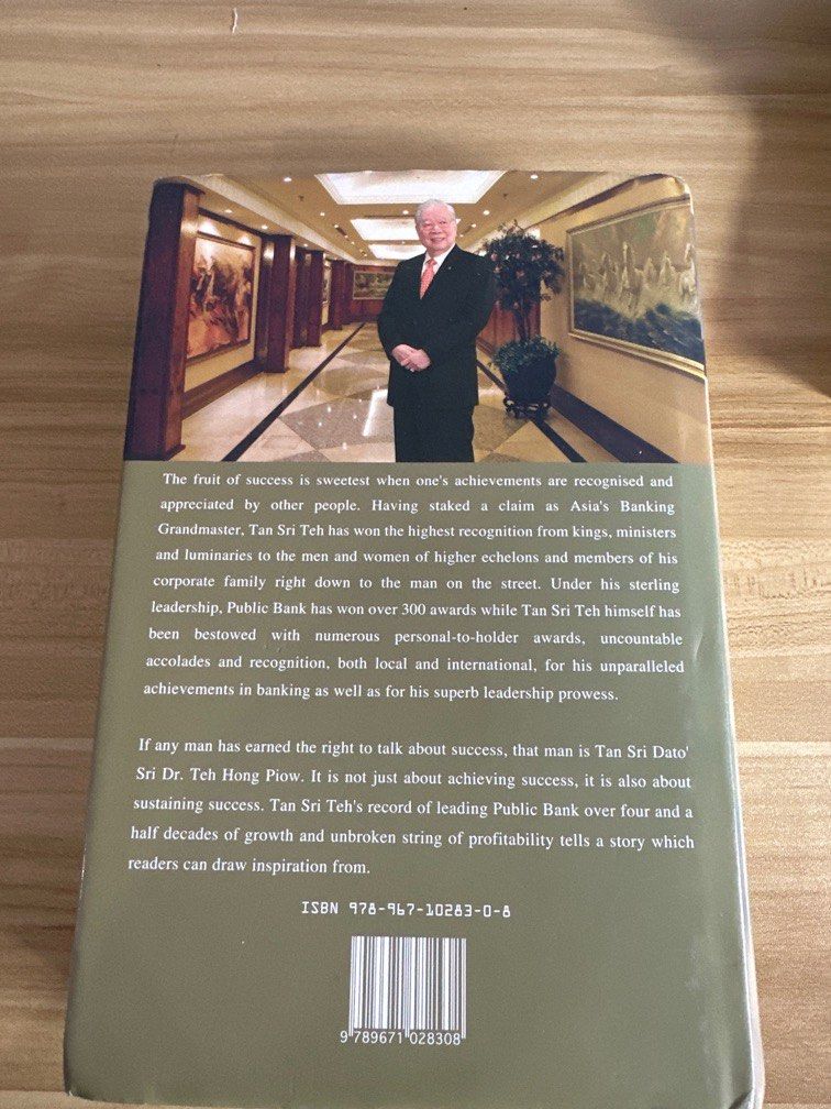 Teh Hong Piow public bank founder book, Hobbies & Toys, Books ...