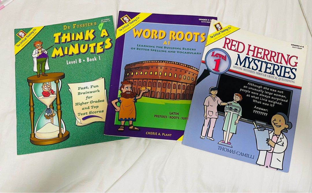 The Critical Thinking Co. - Think A Minutes, Word Roots, Red Herring ...