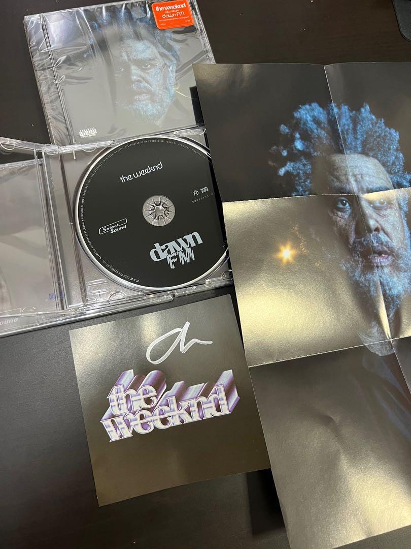 THE WEEKND DAWN FM HAND SIGNED CD LIMITED, Hobbies & Toys, Music ...